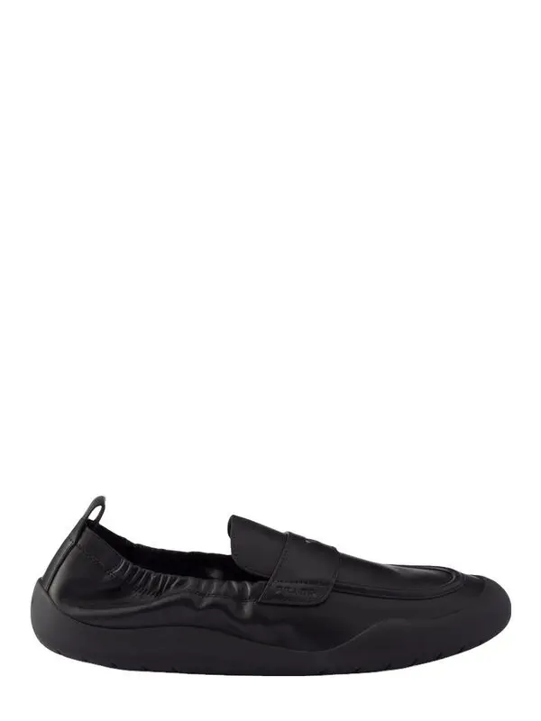Prada Speedrock Leather Loafers - Black