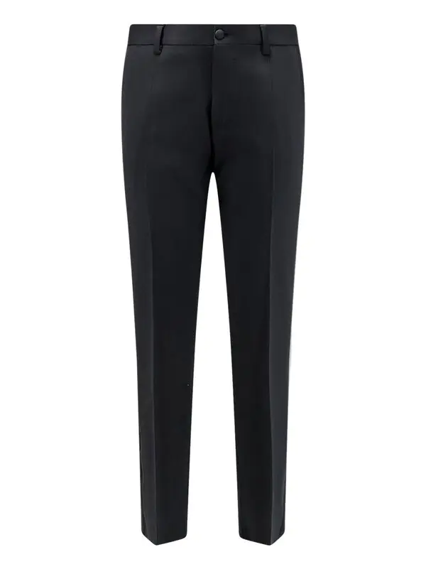 Dolce & Gabbana Tailored Cotton, Viscose, And Silk Blend Trousers - Multicolor