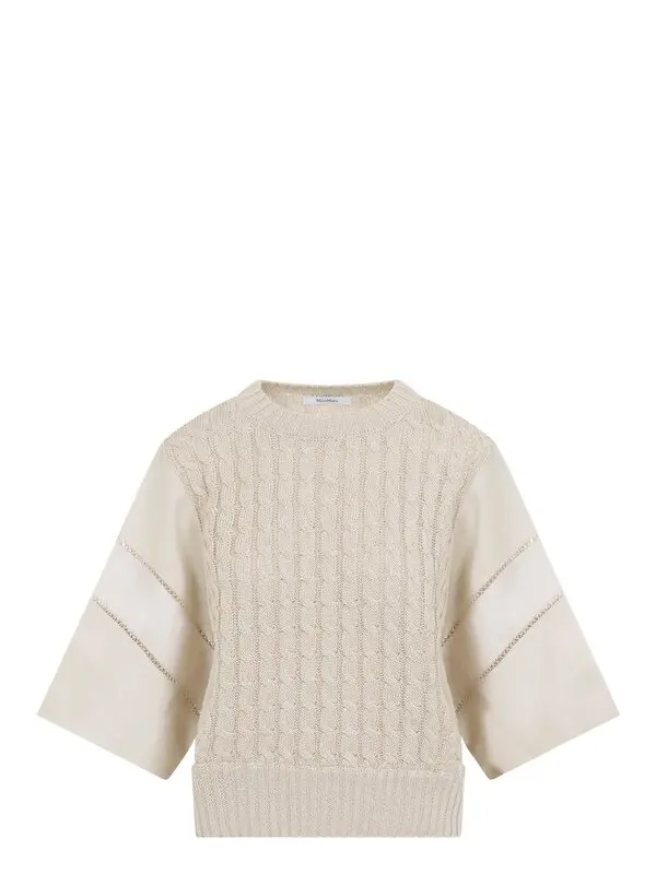 Max Mara Scatola Cable Knit Linen Sweater - Multicolor