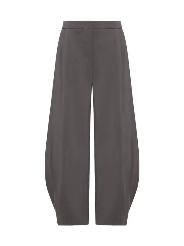 Giorgio Armani Silk Trousers - Gray
