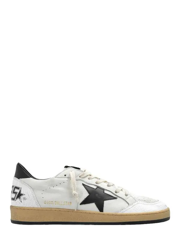 GOLDEN GOOSE Ball-star Sneakers In White Nappa - Multicolor