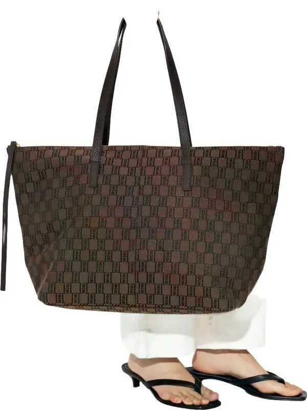 BY MALENE BIRGER Monogram Tote Bag - Brown