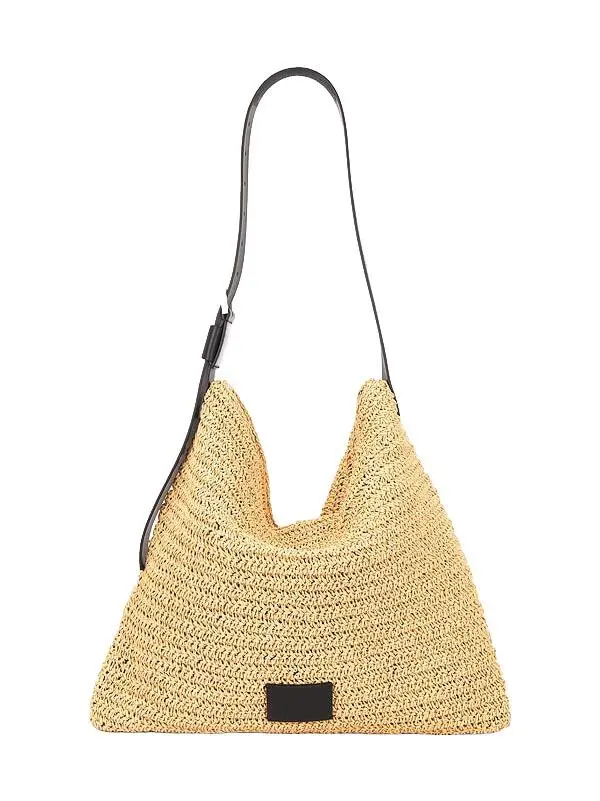 ALLSAINTS Asha Woven Shoulder Bag - Natural
