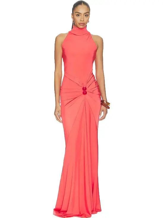 Silvia Tcherassi Frances Dress - Coral