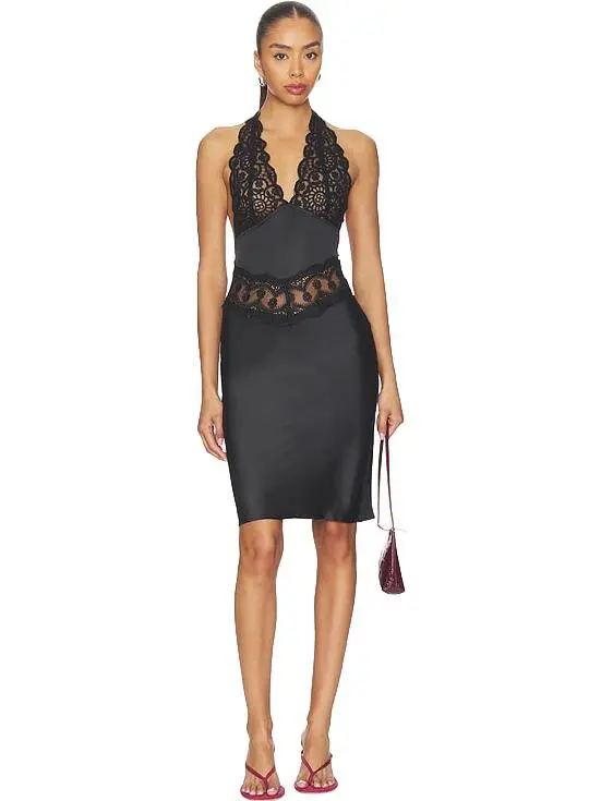 Lioness Solana Midi Dress - Onyx