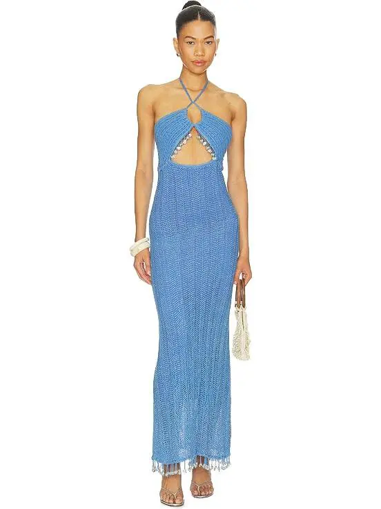 CAPITTANA Daria Maxi Dress - Blue