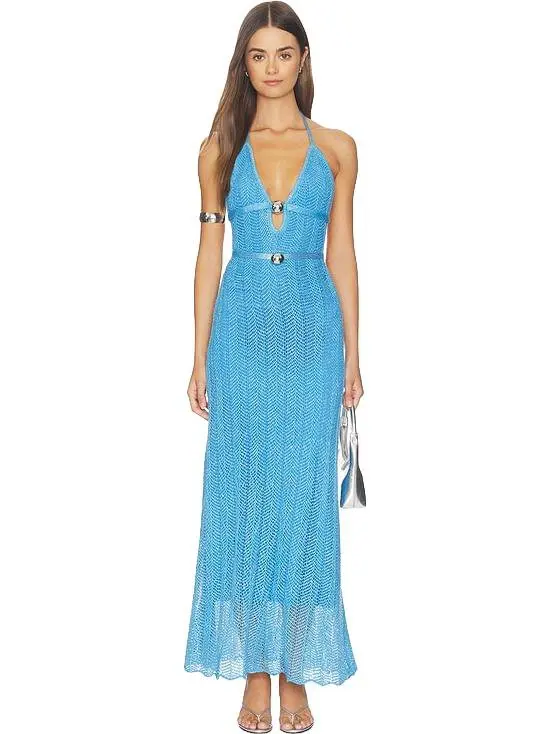 CAPITTANA Ariel Maxi Dress - Blue