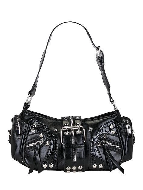 8 Other Reasons Faux Nappa Shoulder Bag - Black