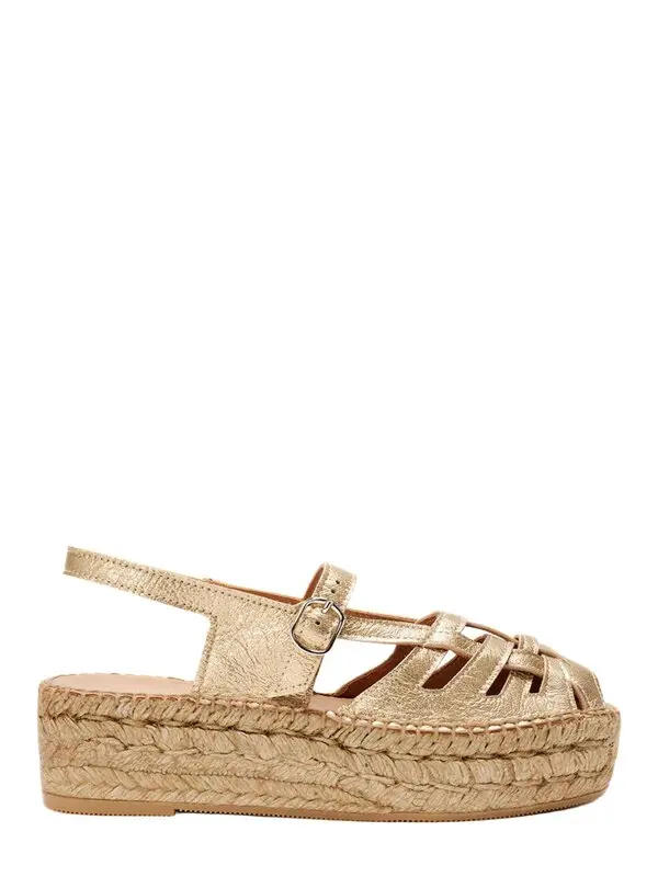 NAGUISA Thalis Espadrille Sandals - Gold