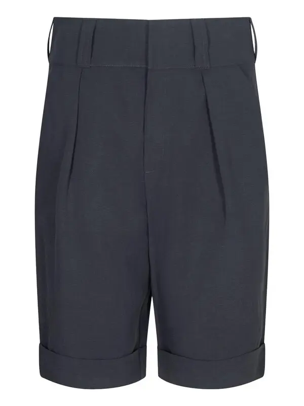 GUNDA HAFNER LTD Tailored Turn-up Shorts - Grey