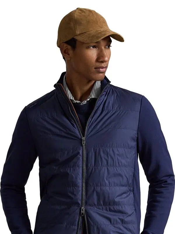 Ralph Lauren Hybrid Mockneck Zip-up Jacket - Refined Navy