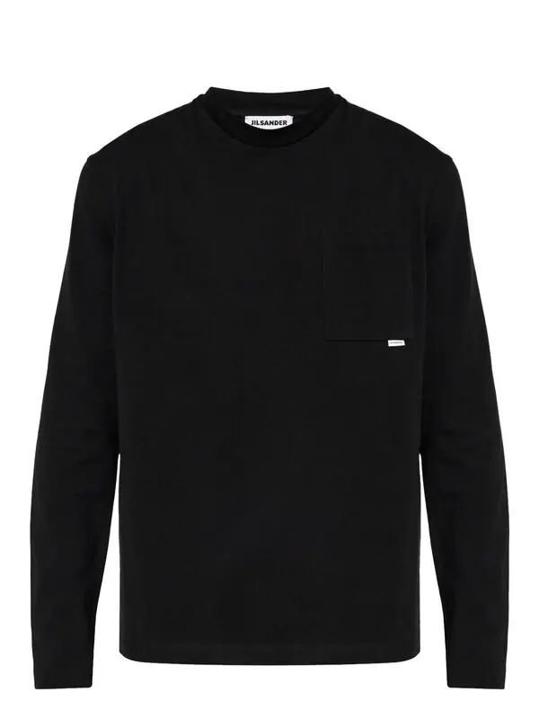 JIL SANDER Long Sleeve T-shirt - Black