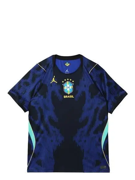 JORDAN X Cbf Brazil Dri-fit Stadium Away Jersey - Old Royal/black
