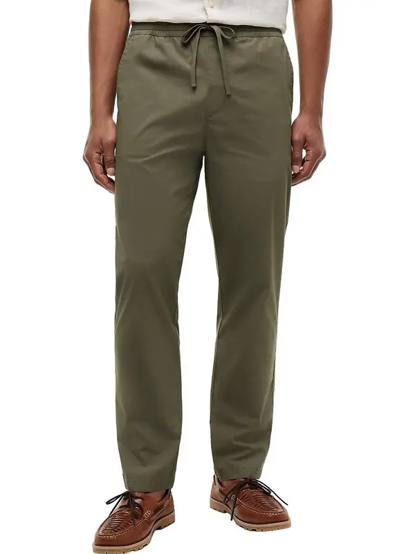 Tommy Hilfiger Stretch Cotton Drawstring Trousers - Ghost Fern