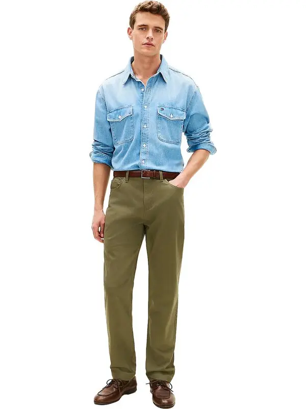 Tommy Hilfiger 5-pocket Straight Pant - Ghost Fern