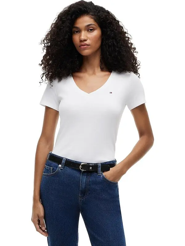 Tommy Hilfiger V-neck T-shirt - Optic White