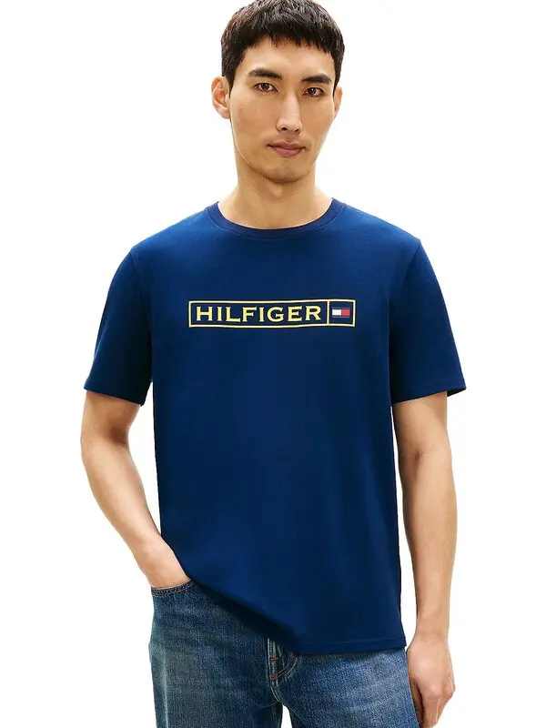 Tommy Hilfiger Hilfiger Box Logo T-shirt - Light Navy