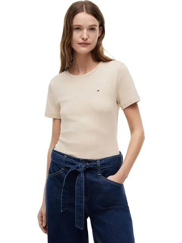 Tommy Hilfiger Crewneck T-shirt - Beige Heather