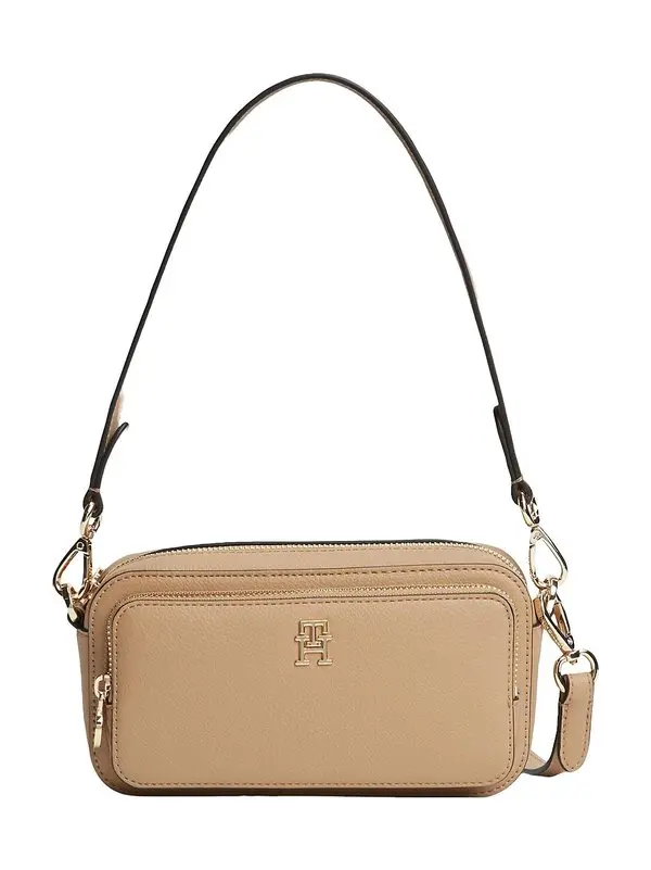 Tommy Hilfiger Monogram Logo Crossbody Bag - Safari Canvas