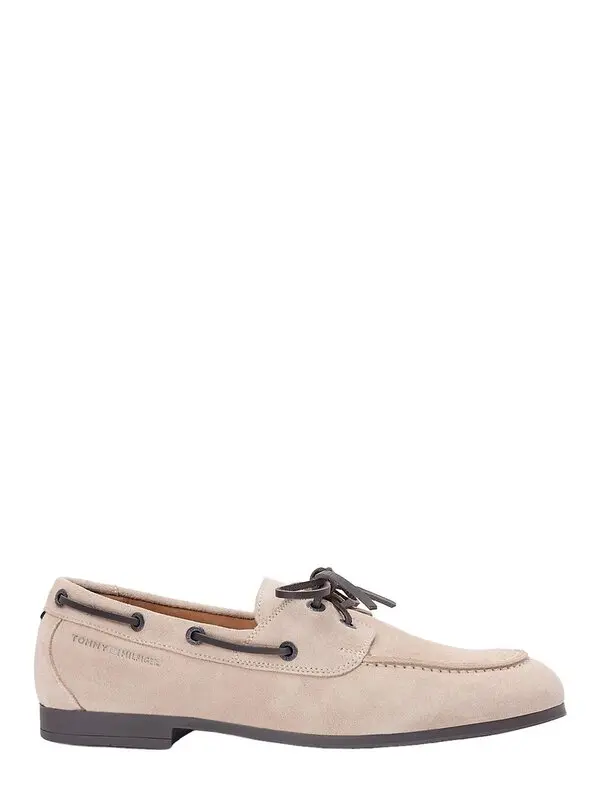 Tommy Hilfiger Suede Boat Shoes - Coastal Taupe