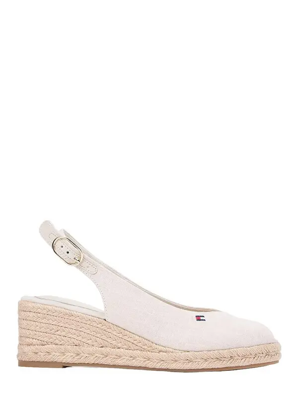 Tommy Hilfiger Slingback Wedge Espadrille Sandal - Classic Beige