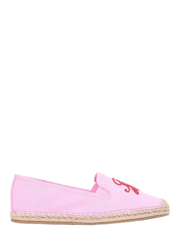 Tommy Hilfiger Script Monogram Canvas Espadrille - Rose Petal