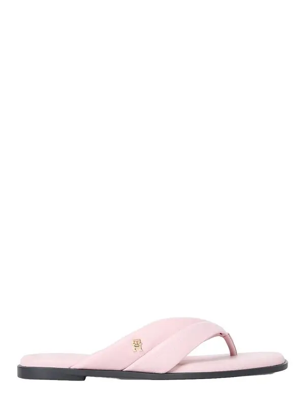 Tommy Hilfiger Leather Flip-flop Sandals - Foggy Pink