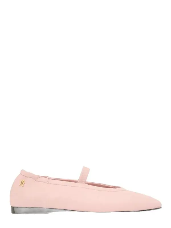 Tommy Hilfiger Leather Mary Jane Ballet Flats - Foggy Pink