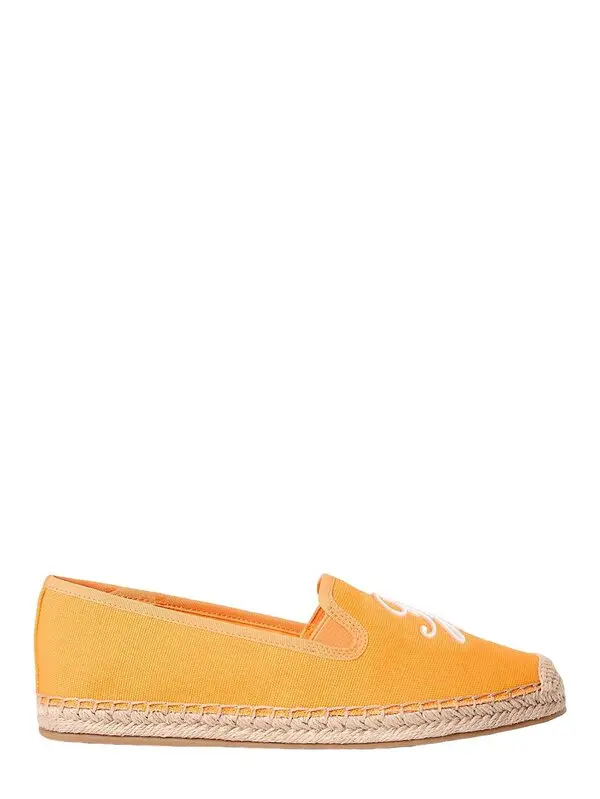 Tommy Hilfiger Script Monogram Canvas Espadrilles - Orange Hype