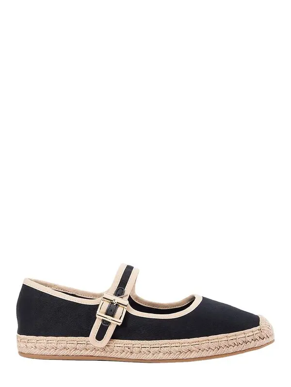 Tommy Hilfiger Canvas Mary Jane Espadrille - Black