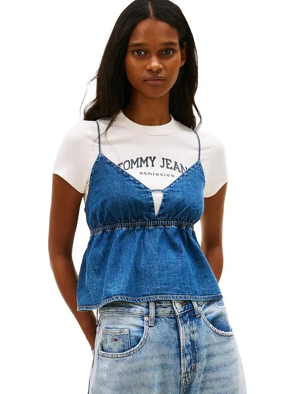 Tommy Hilfiger Chambray Tank Top - Denim Medium