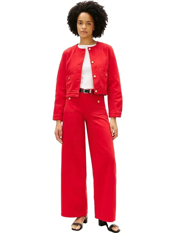 Tommy Hilfiger High Rise Wide Leg Jeans - Fireworks.