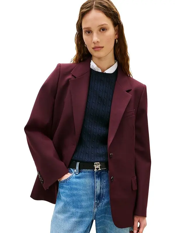 Tommy Hilfiger Relaxed Fit Wool-blend Blazer - Liberty Red
