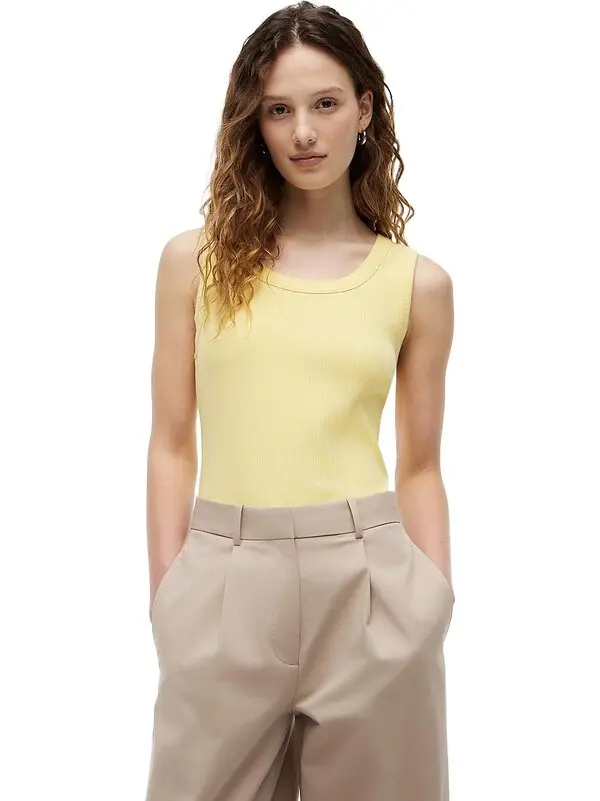 Tommy Hilfiger Rib-knit Tank Top - Citronella