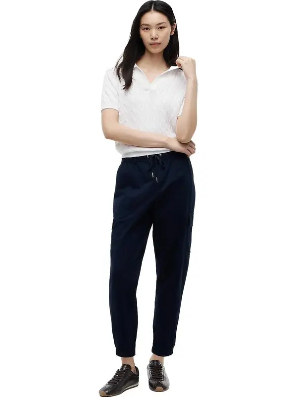 Tommy Hilfiger Stretch-cotton Cargo Joggers - Navy