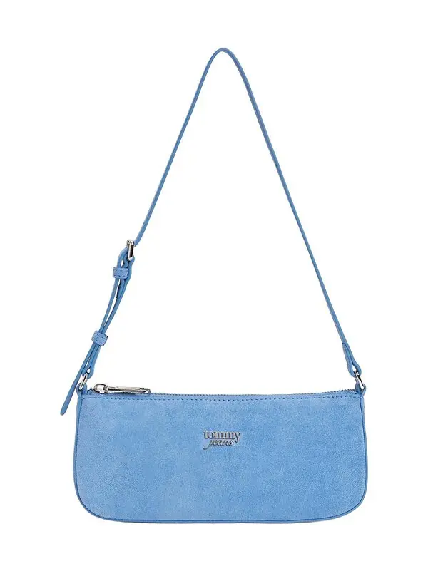 Tommy Hilfiger Suede Shoulder Bag - Sphere Blue
