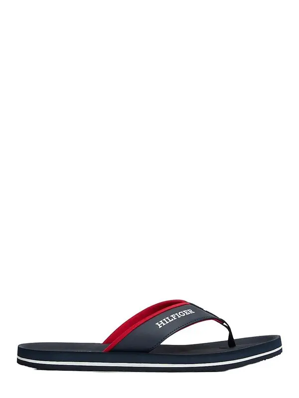 Tommy Hilfiger Logo Flip Flops - Navy