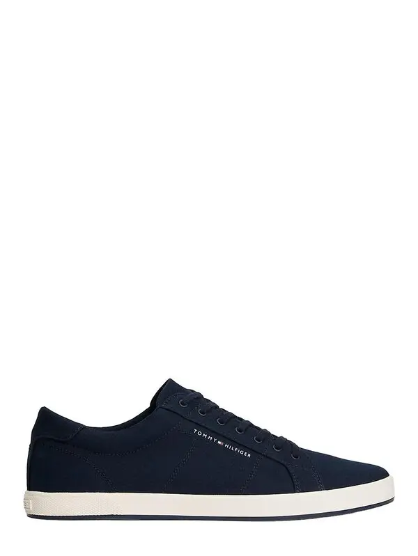 Tommy Hilfiger Vulcanized Canvas Lace-up Sneakers - Navy Blue