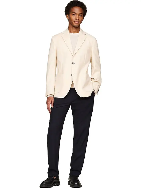 Tommy Hilfiger Cotton-wool Blend Blazer - Classic Beige