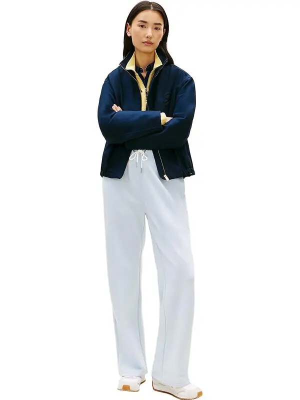 Tommy Hilfiger Brushed-back Wide Leg Sweatpants - Breezy Blue