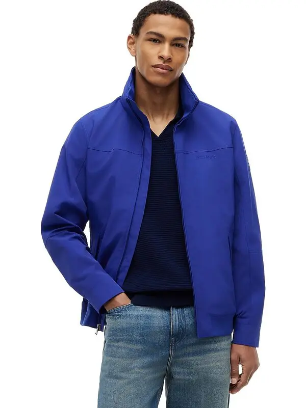 Tommy Hilfiger Water-resistant Hooded Regatta Jacket - Wedge Blue