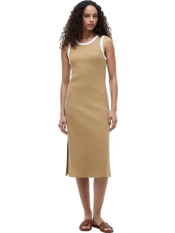 Tommy Hilfiger Rib-knit Tank Dress - Classic Khaki