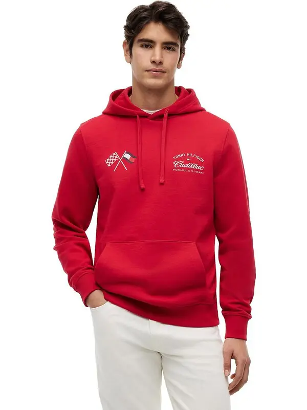 Tommy Hilfiger X Cadillac Formula 1 Team Speed Hoodie - Red