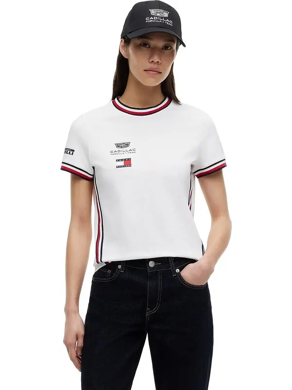 Tommy Hilfiger Cadillac F1 Team Replica T-shirt - White