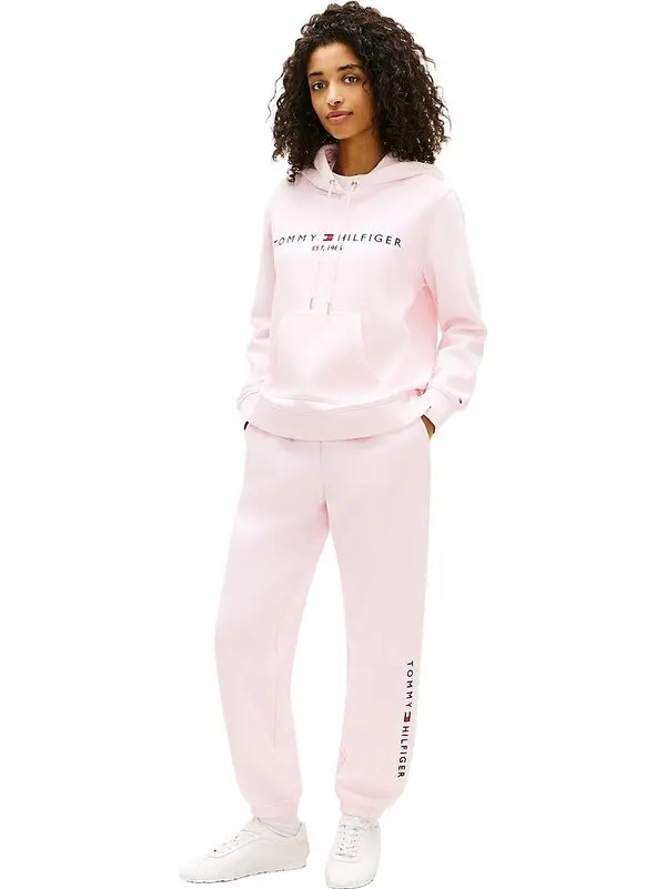 Tommy Hilfiger Embroidered Logo Fleece Sweatpants - Light Pink