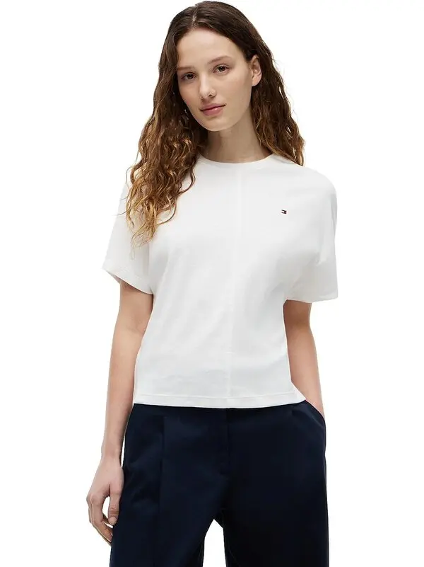 Tommy Hilfiger Batwing Sleeve T-shirt - Ecru