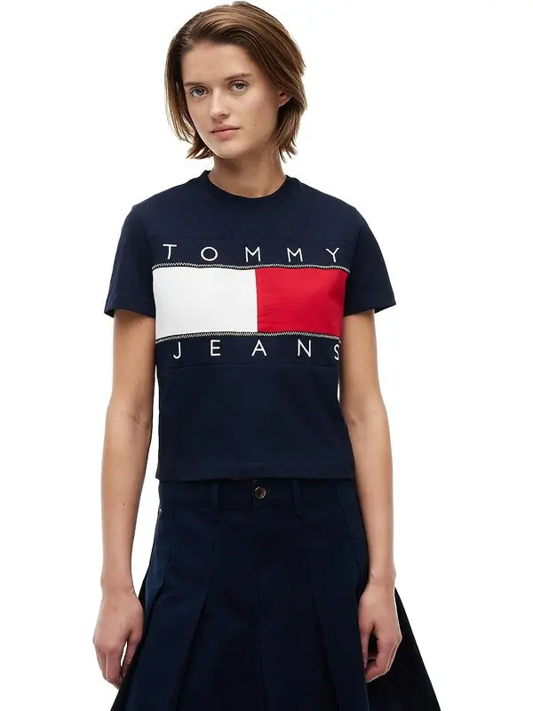 Tommy Hilfiger Big Flag Logo T-shirt - Dark Night Navy
