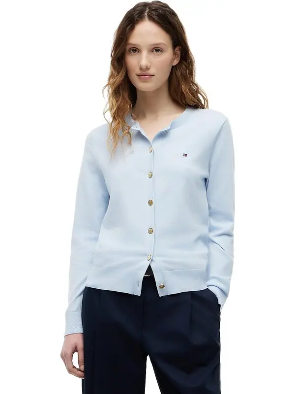 Tommy Hilfiger Organic Cotton Jersey Cardigan - Breezy Blue
