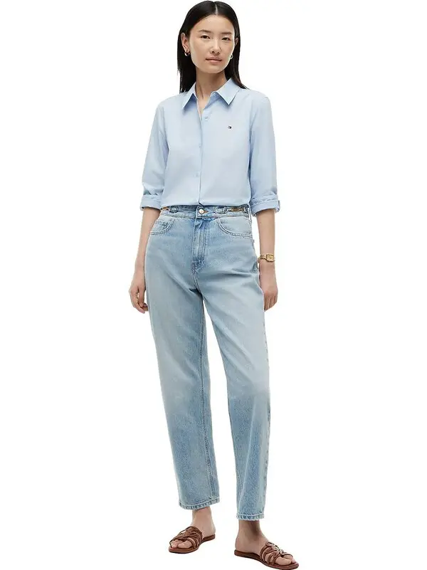 Tommy Hilfiger High-rise Tapered Jeans - Light Denim