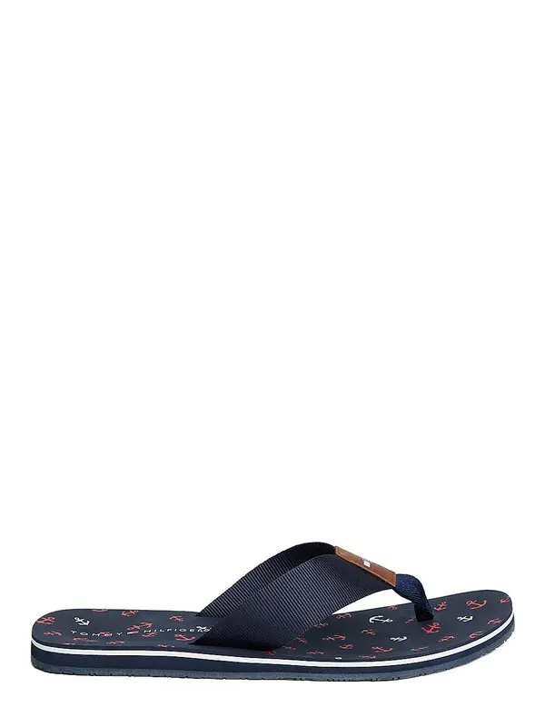 Tommy Hilfiger Printed Flip-flops - Blue